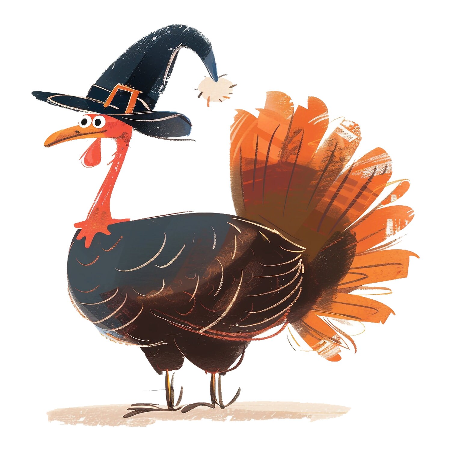 Turkey Clipart, Turkey PNG, Pilgrim Clipart, Pilgrim Turkey Clipart ...