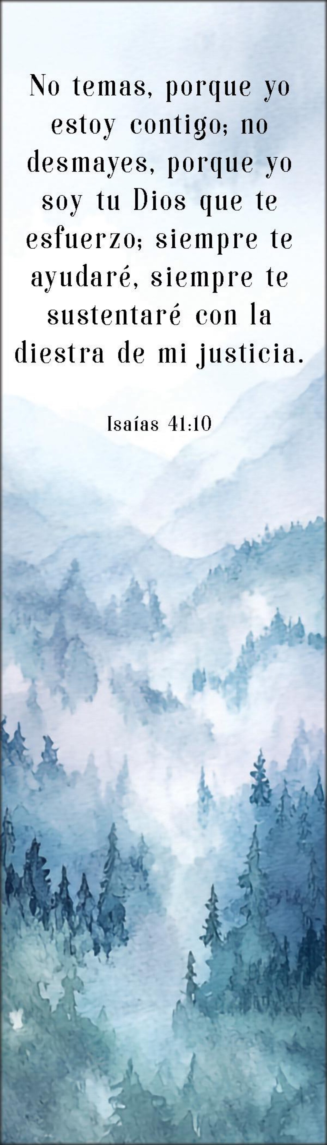 Spanish Scripture Bookmarks: Watercolor Nature Scenes (digital Download ...