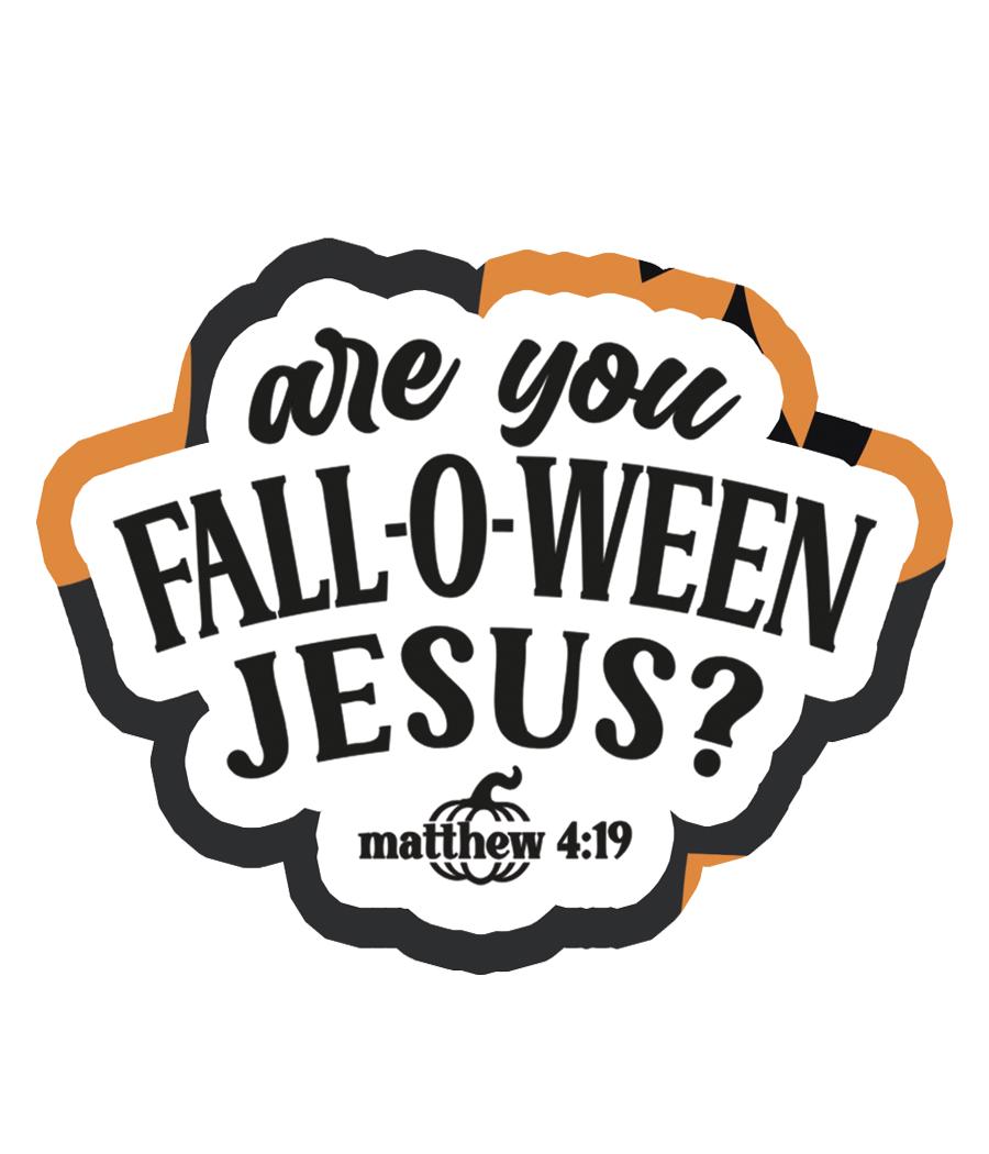 Christian Faith Halloween Sticker: Jesus Pumpkin PNG for Religious ...