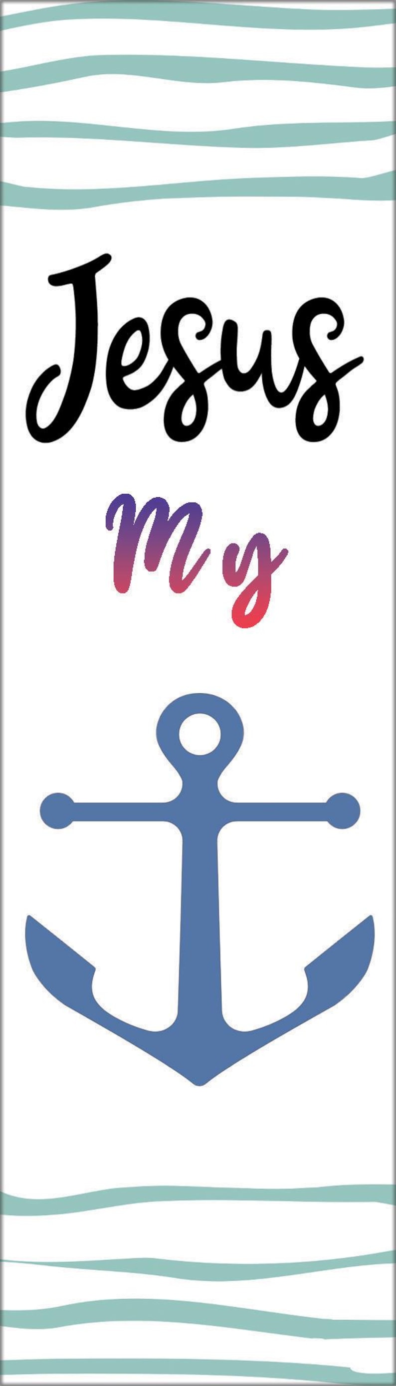 Printable Nautical Christian Bible Verse Bookmarks for Kids Religious ...