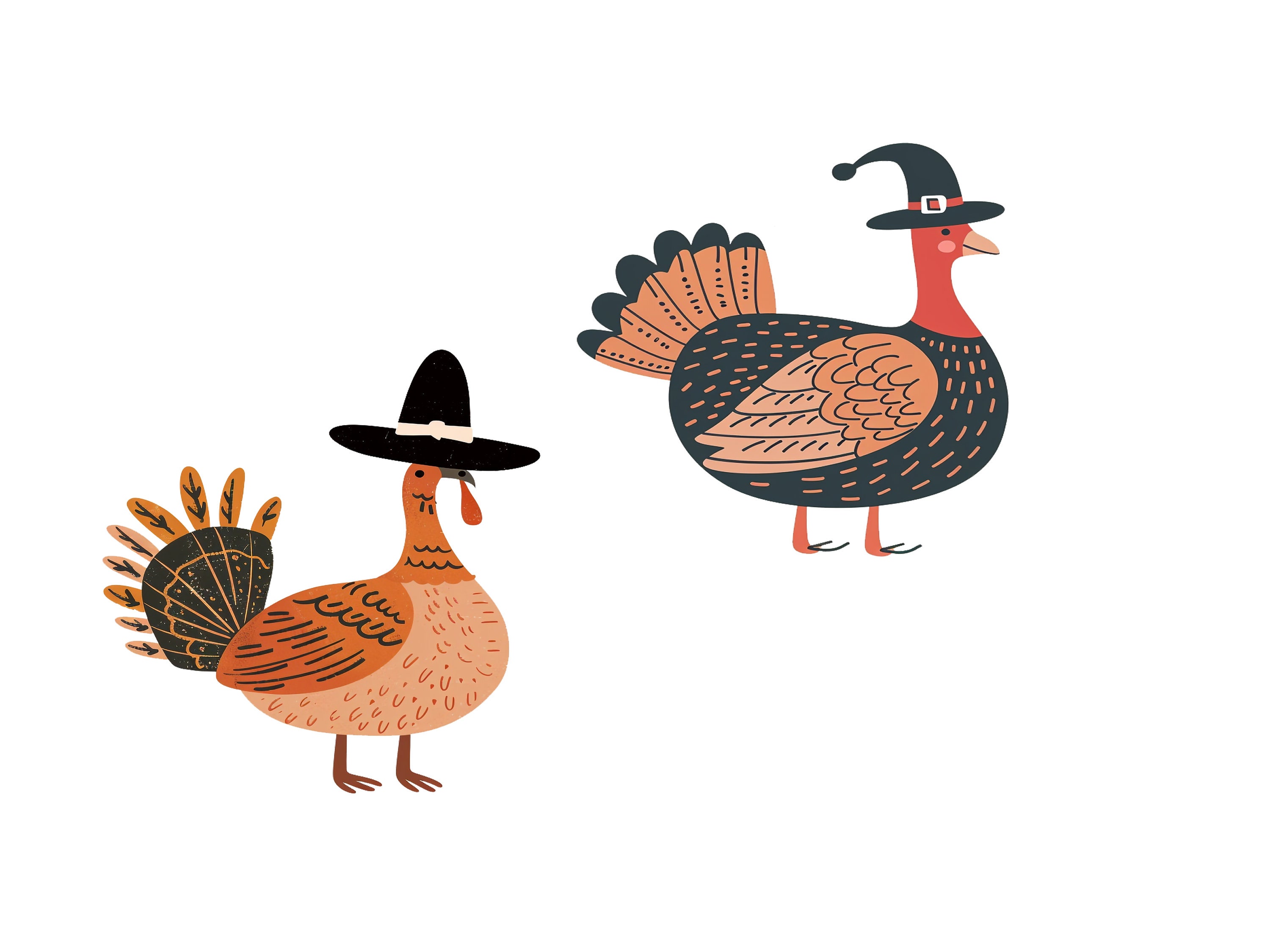 Turkey Clipart, Turkey PNG, Pilgrim Clipart, Pilgrim Turkey Clipart ...