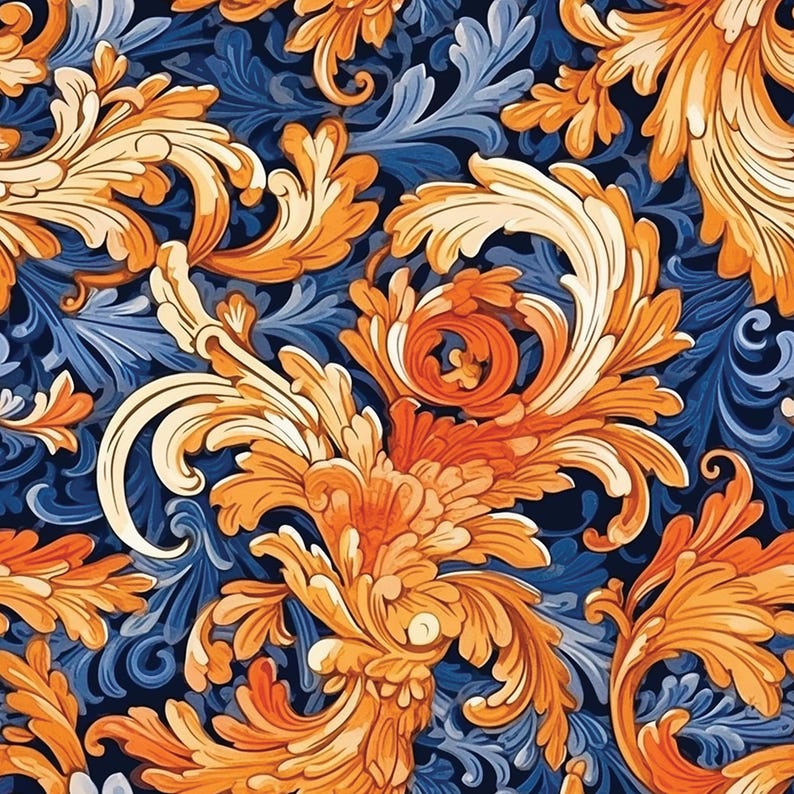 Classic Tuscan Florentine Damask Boho Flower Junk Journal Renaissance ...