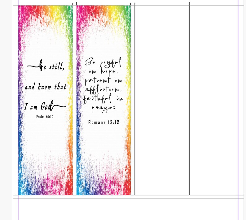 Kids Printable Bible Verse Bookmarks, Girls Colorful Bible Bookmark ...