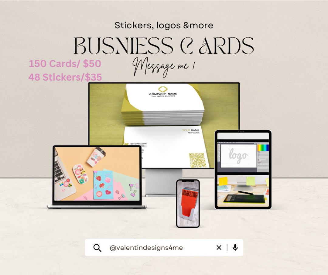 Business Cards, Logos &stickers (CUSTOM) - Etsy