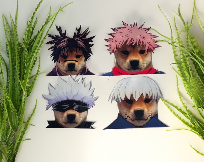 Jujutsu Kaisen Doge Meme Sticker Pack Itadori Gojo Choso - Etsy UK