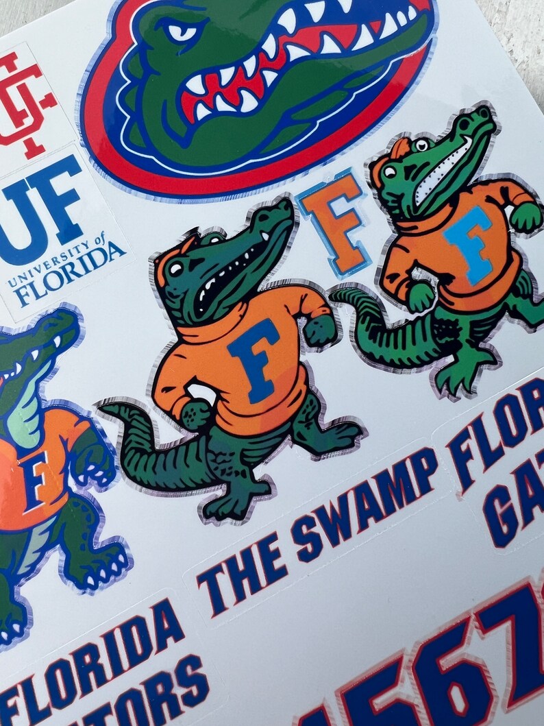 University of Florida Stickers UF Decals Cute Florida - Etsy