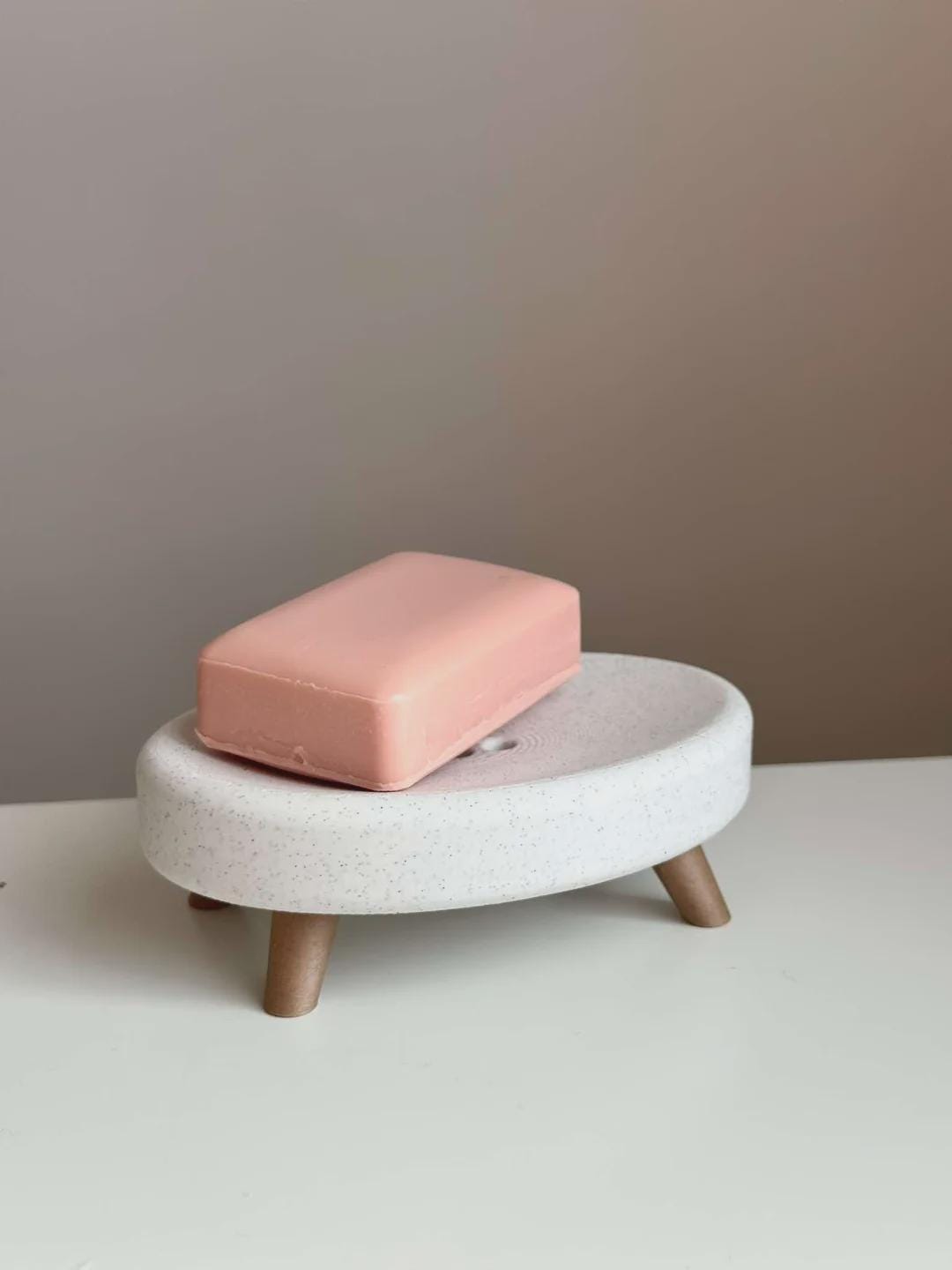 3D Printed Soap Dish With Legs - Modern Minimalist Bathroom Accessory ...