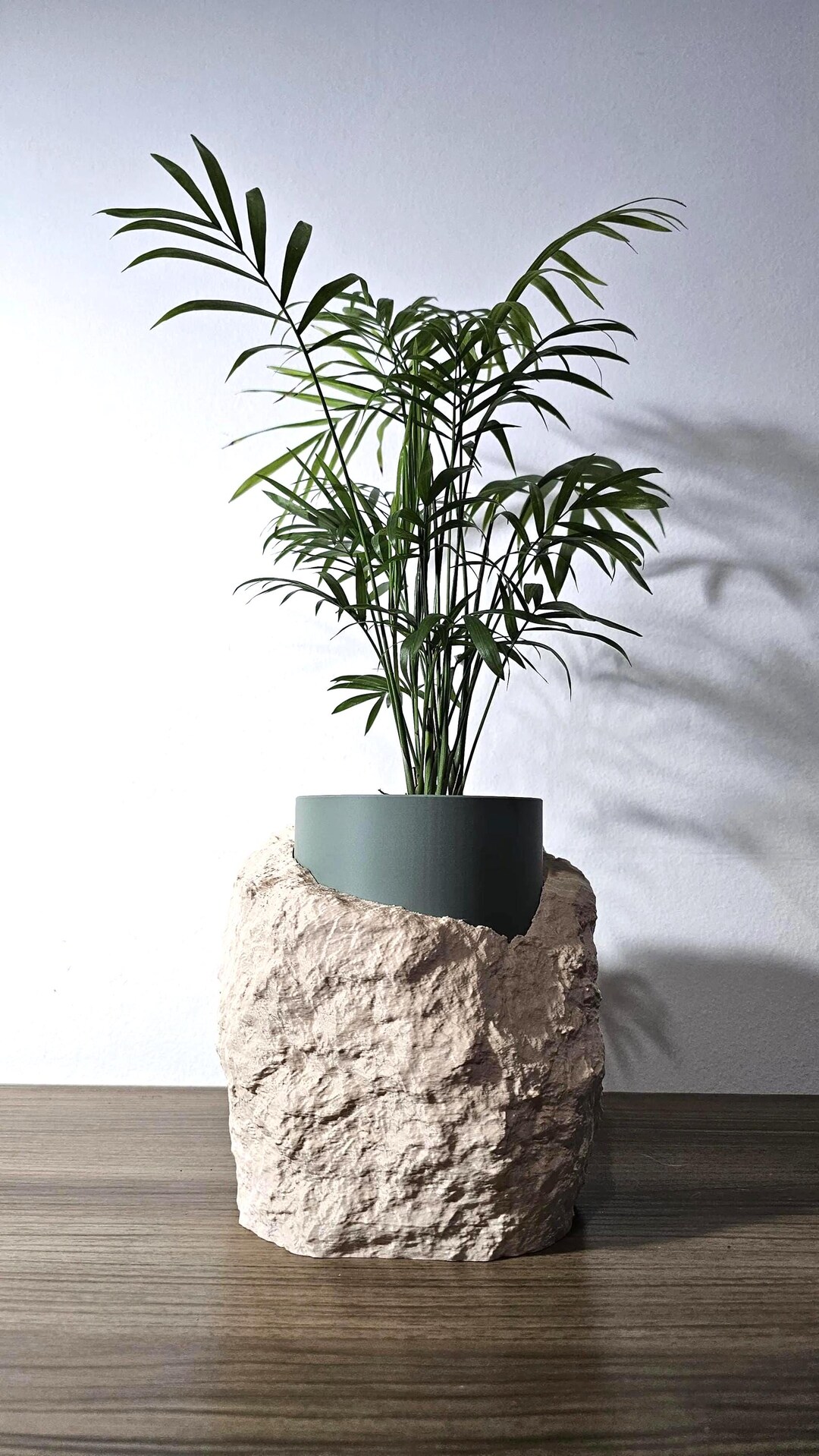 Plant Pot Stratum – Modern Stone-inspired 3D Printed Planter | Textured ...
