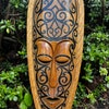 Hand Carved Wooden Tribal Face Mask Sculpture Carving Wall Hanging From ...