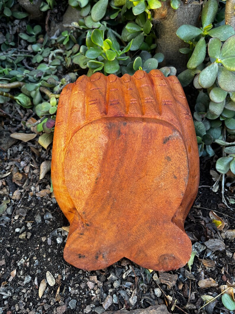Hand Carved Wooden Hands Together Sculpture From Bali-9x7 - Etsy