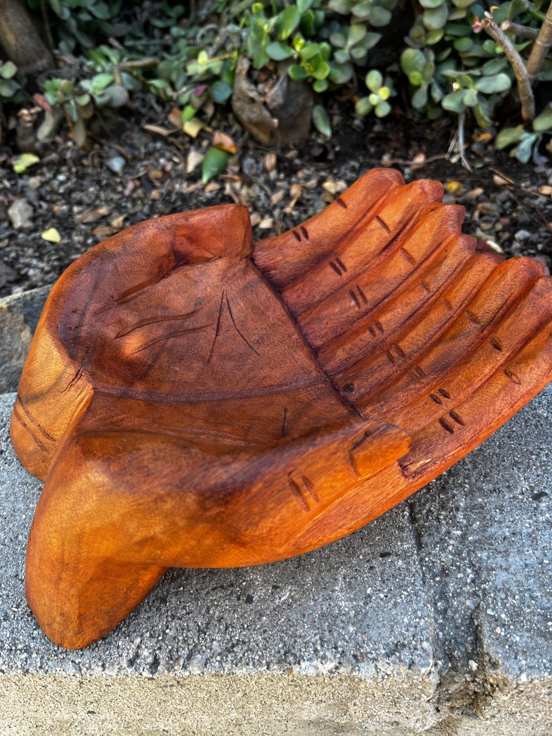 Hand Carved Wooden Hands Together Sculpture From Bali-9x7 - Etsy