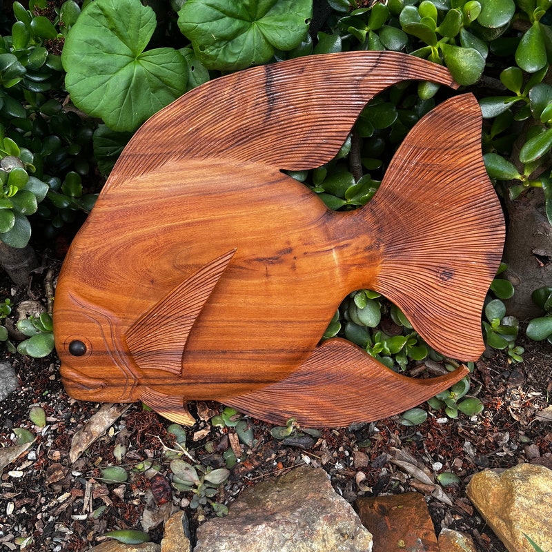 Wooden Fish Wall Art - Etsy