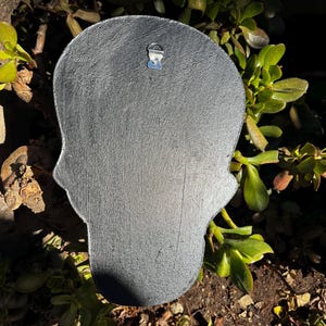 Hand Carved Wooden Glass Mosaic Skeleton Skull Mirror Wall Hanging From ...