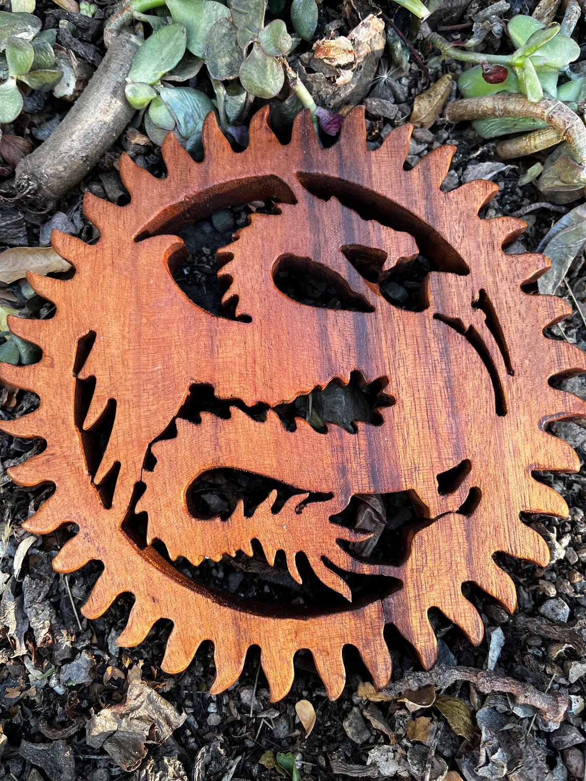 Hand Carved Wooden Dragon Plaque From Bali-8x8 Inches - Etsy