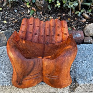 Hand Carved Wooden Hands Together Sculpture From Bali-9x7 - Etsy