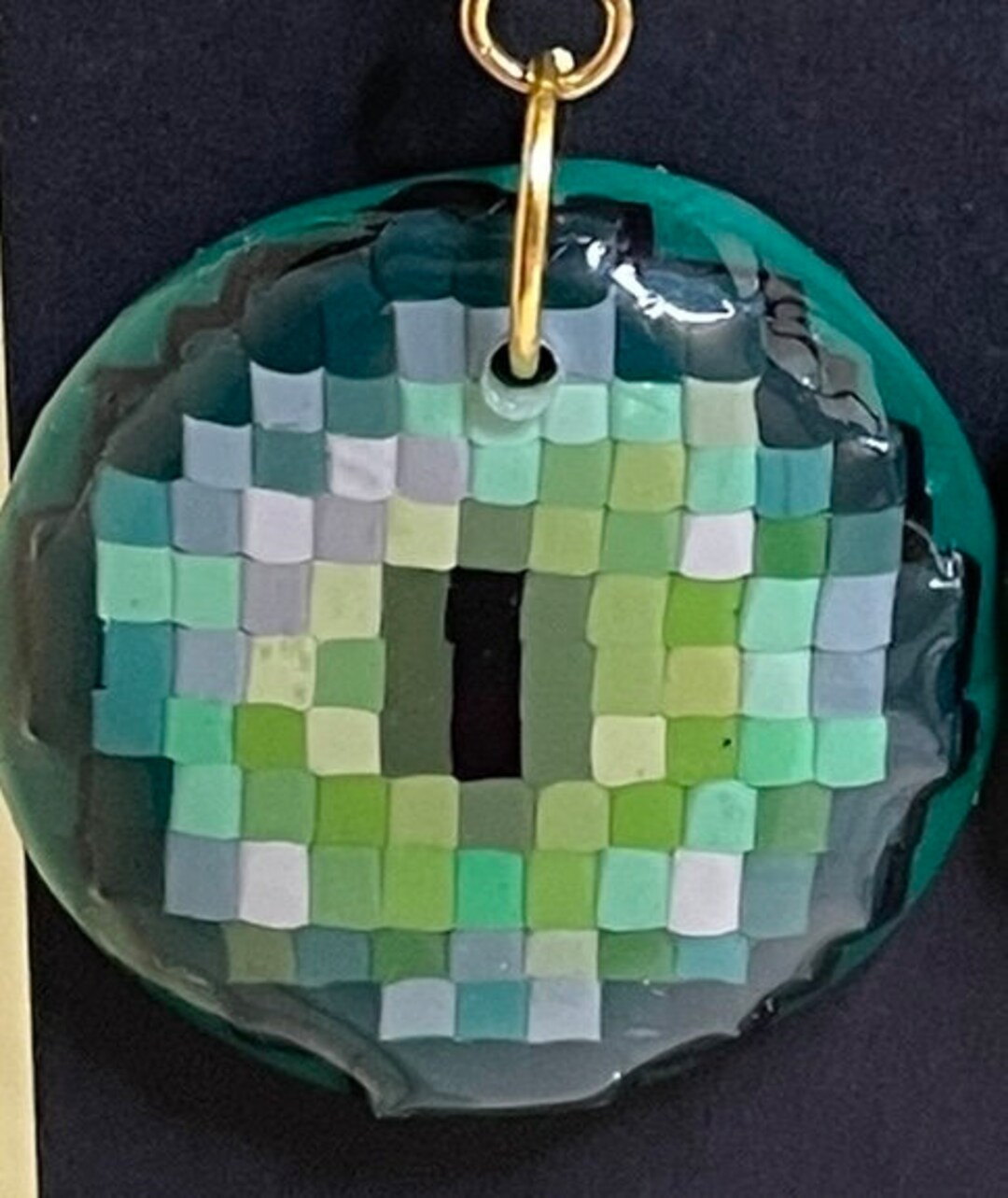 Pixelated Block Art Polymer Clay and Resin Earrings. - Etsy