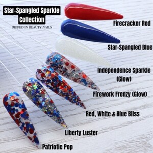 Firecracker Red Solid Red Nail Dipping Powder for Patriotic Nails ...