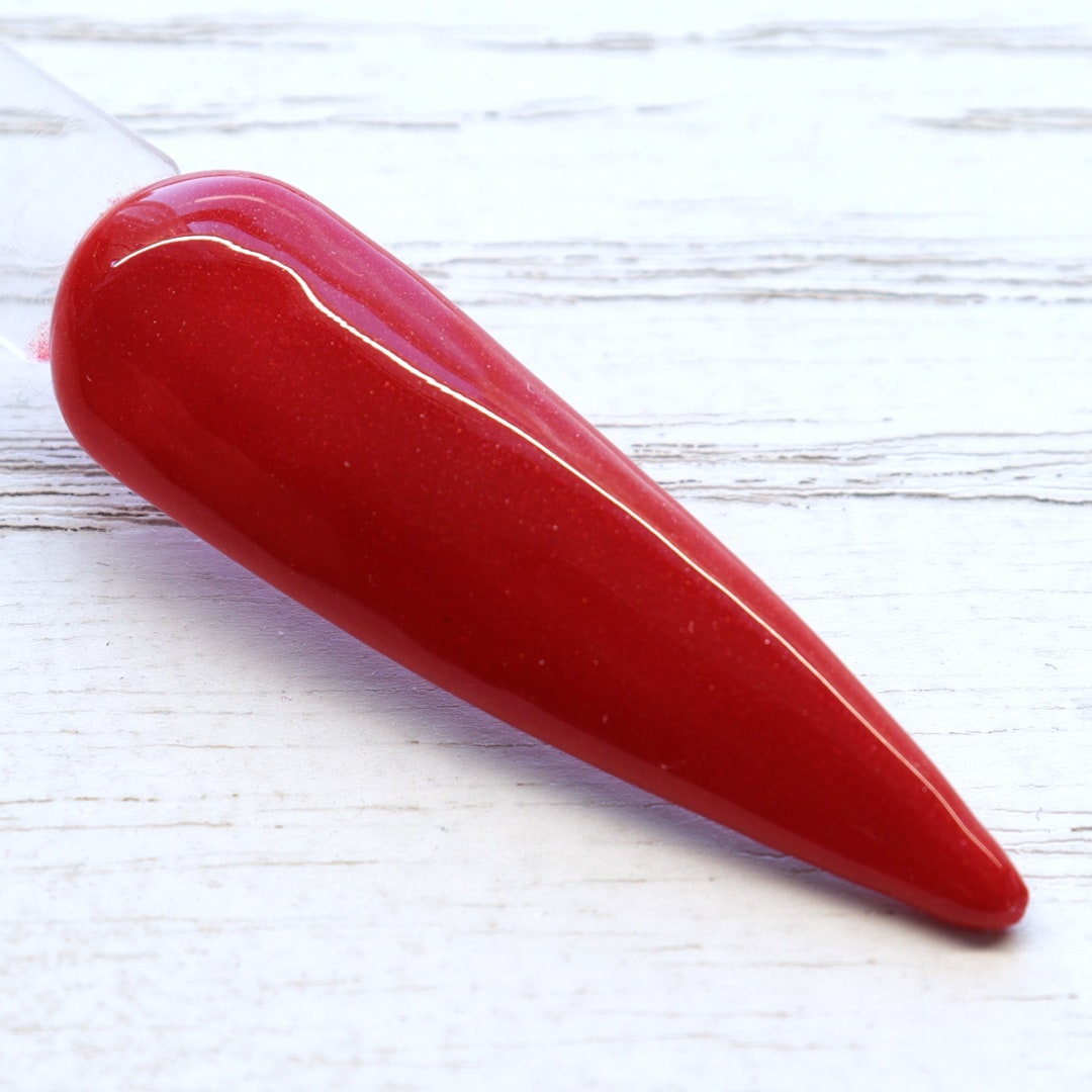 Firecracker Red Solid Red Nail Dipping Powder for Patriotic Nails ...