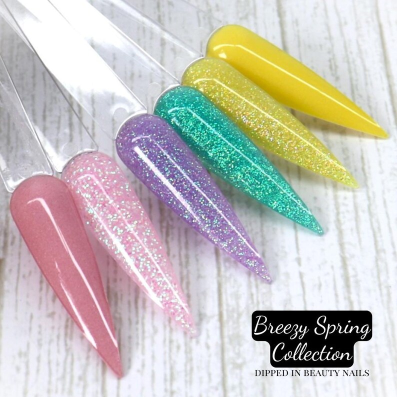 Breezy Spring Dip Powder Collection, Pastel Spring Nail Dip Powder ...