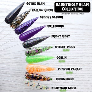 Hauntingly Glam Glitter Dip Powder Set for Halloween Nails, Fall ...