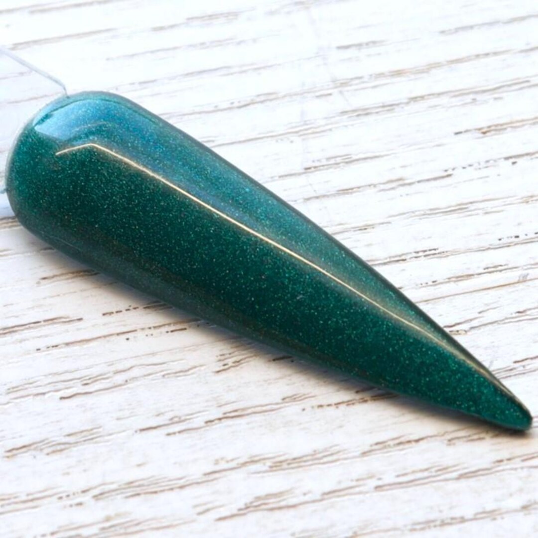 A Fall Breeze - Dark Teal Green Blue Dip Powder for Fall Nails, Acrylic ...