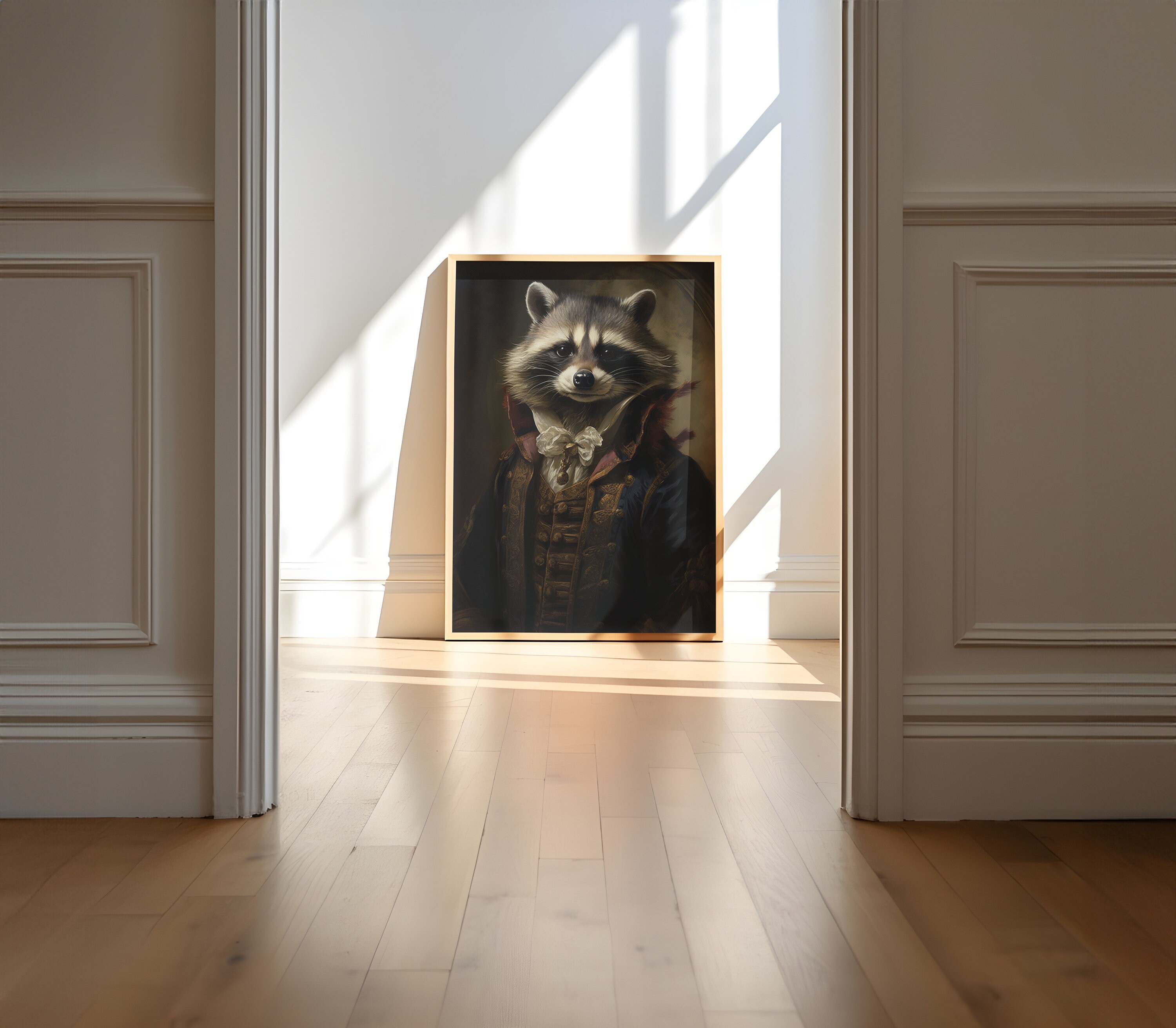 Victorian Racoon - Dark Academia Style - Victorian Decor - Vintage ...