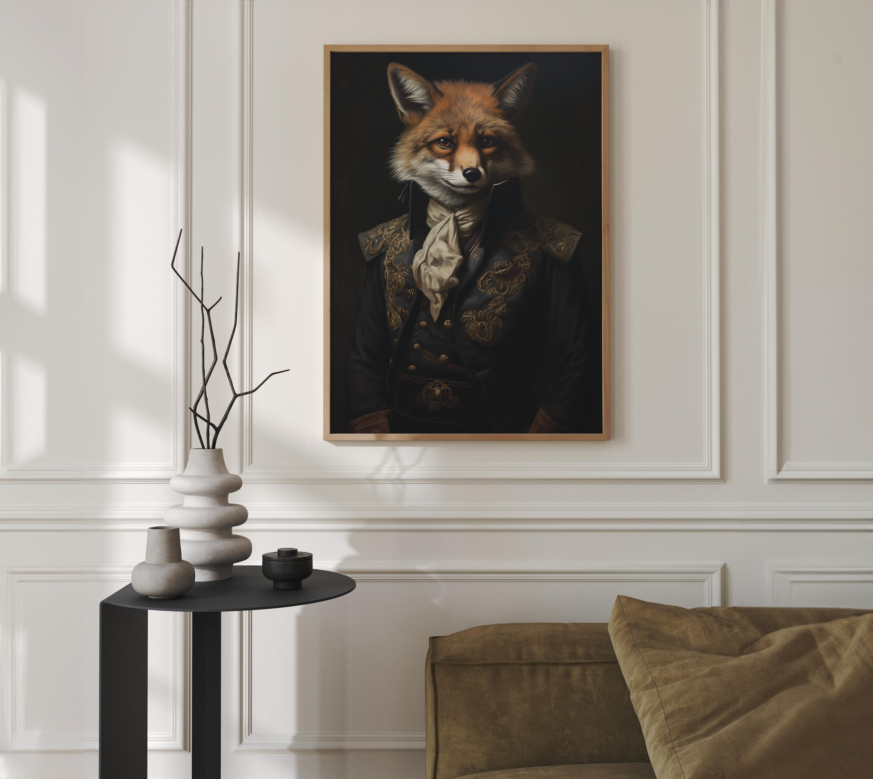 Goth Fox - Dark Academia Style - Victorian Decor - Vintage Moody Decor ...