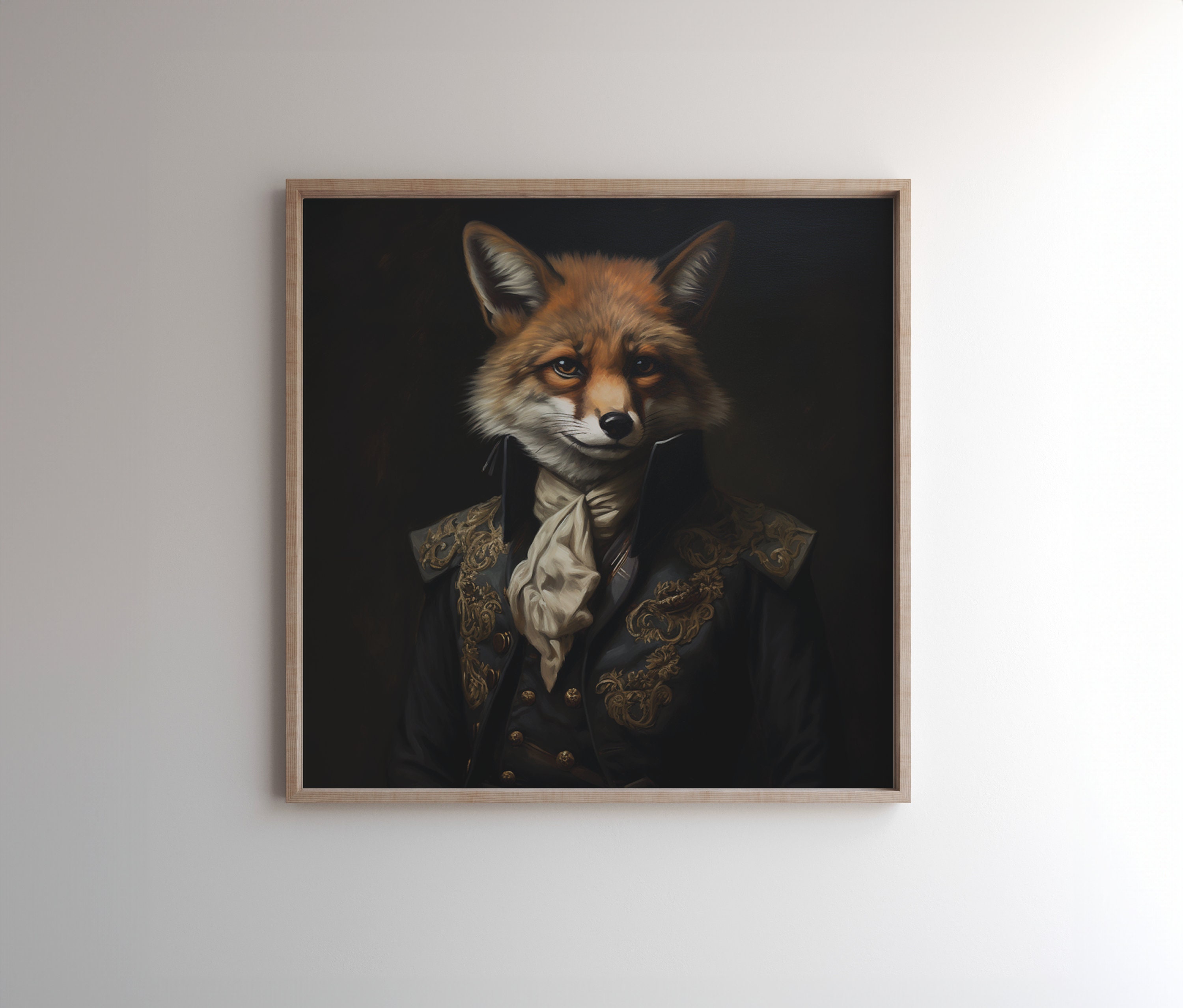 Goth Fox - Dark Academia Style - Victorian Decor - Vintage Moody Decor ...