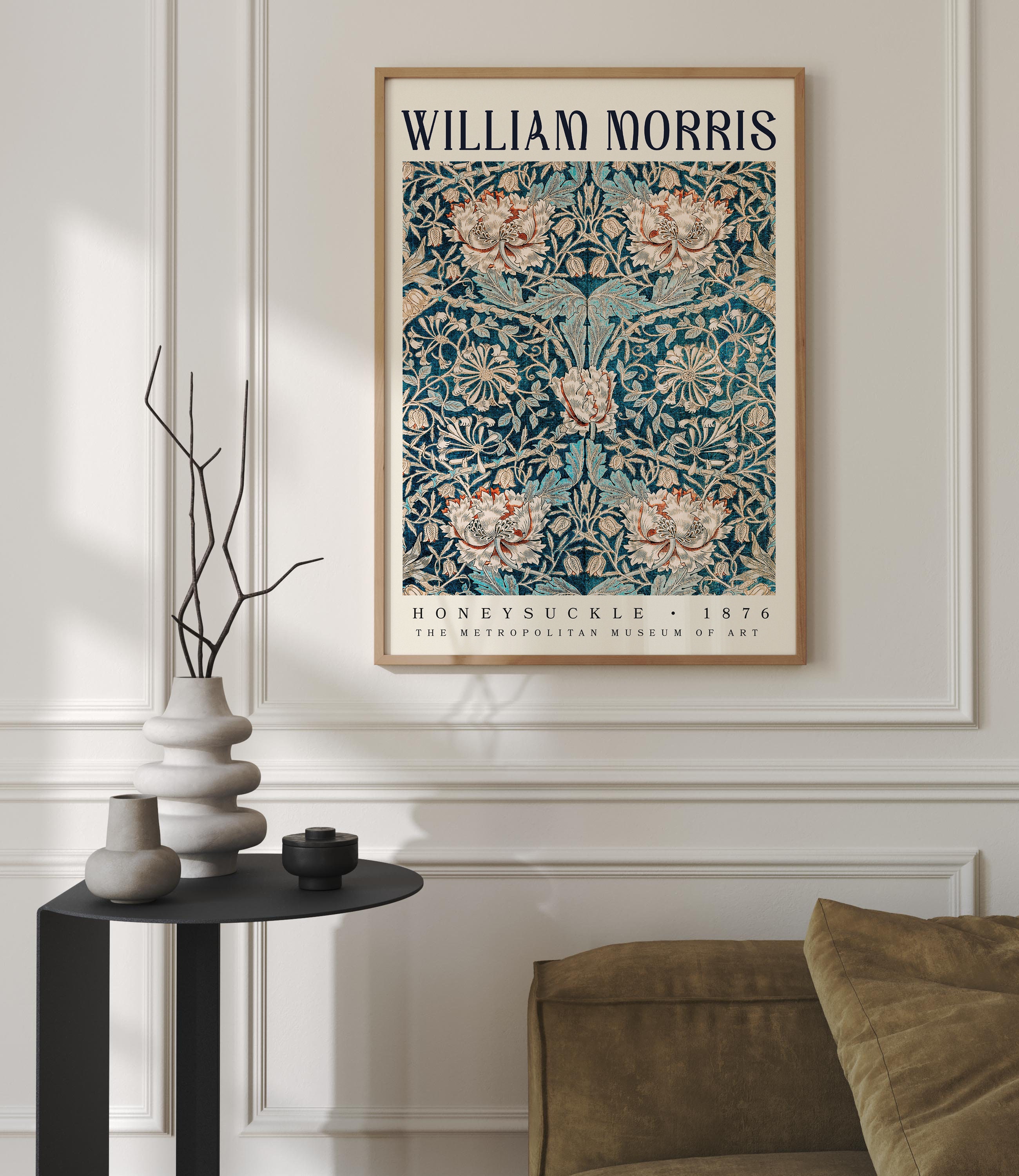 William Morris Poster - Museum Poster - Honeysuckle - Vintage Poster ...