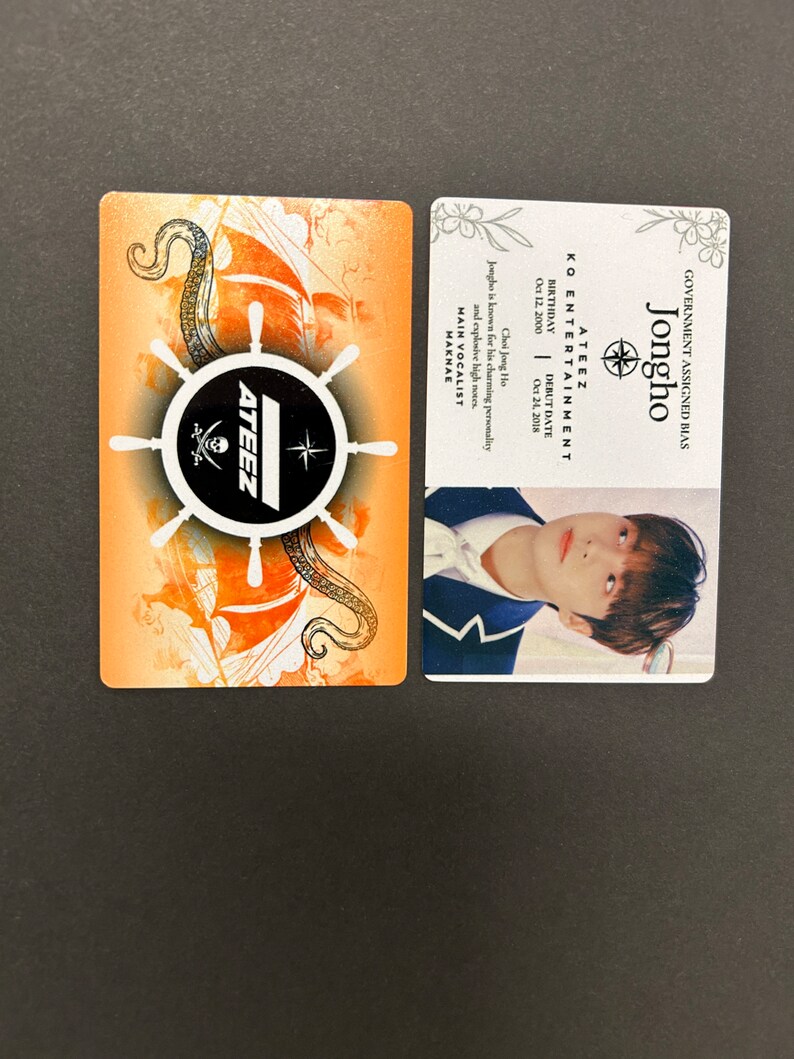 Ateez “government Assigned Bias” Cards - Etsy