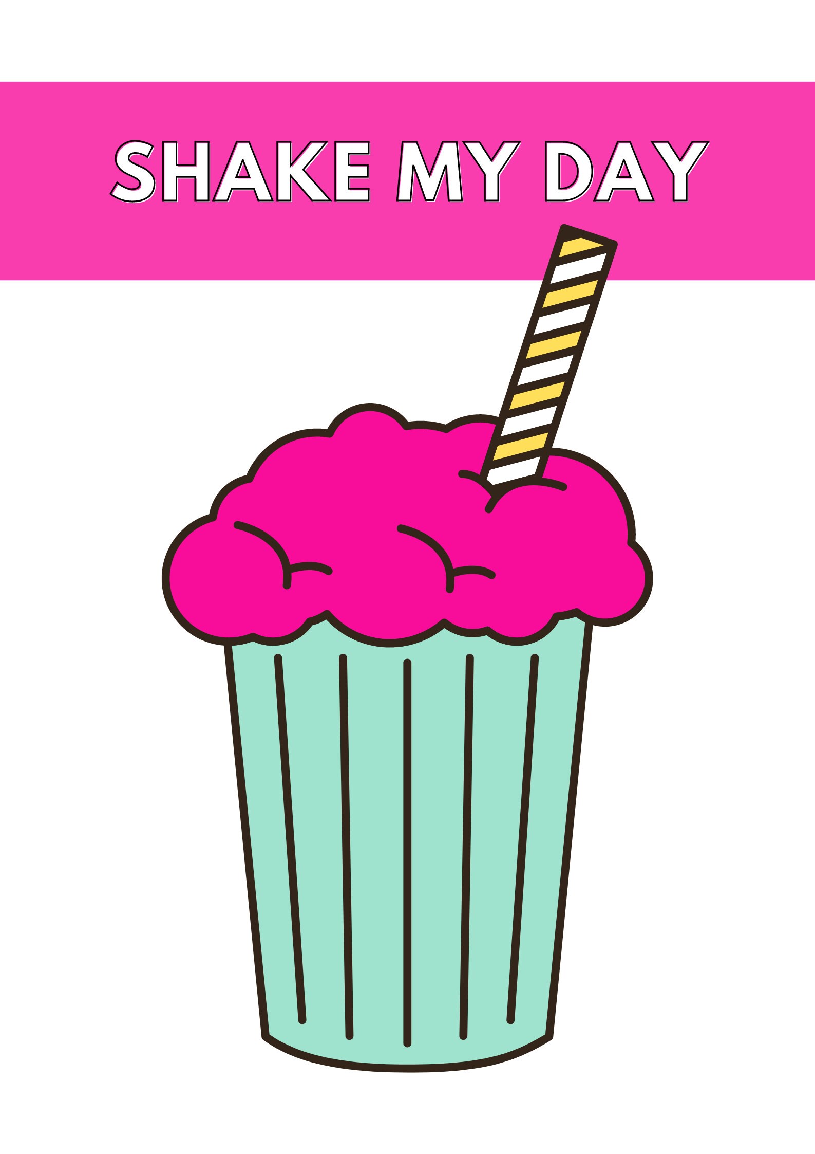 Digital Download Poster Shake Food Drink Poster Print Instantly Last ...