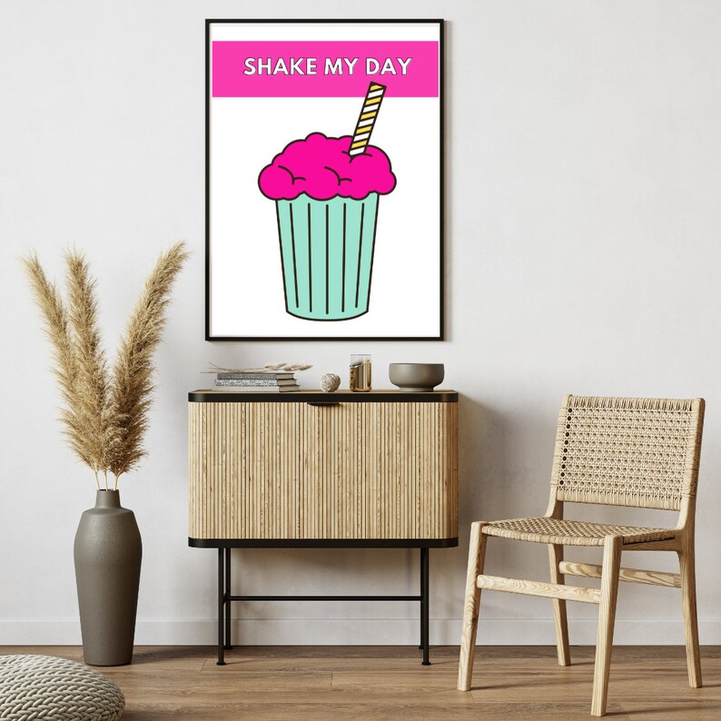 Digital Download Poster Shake Food Drink Poster Print Instantly Last ...