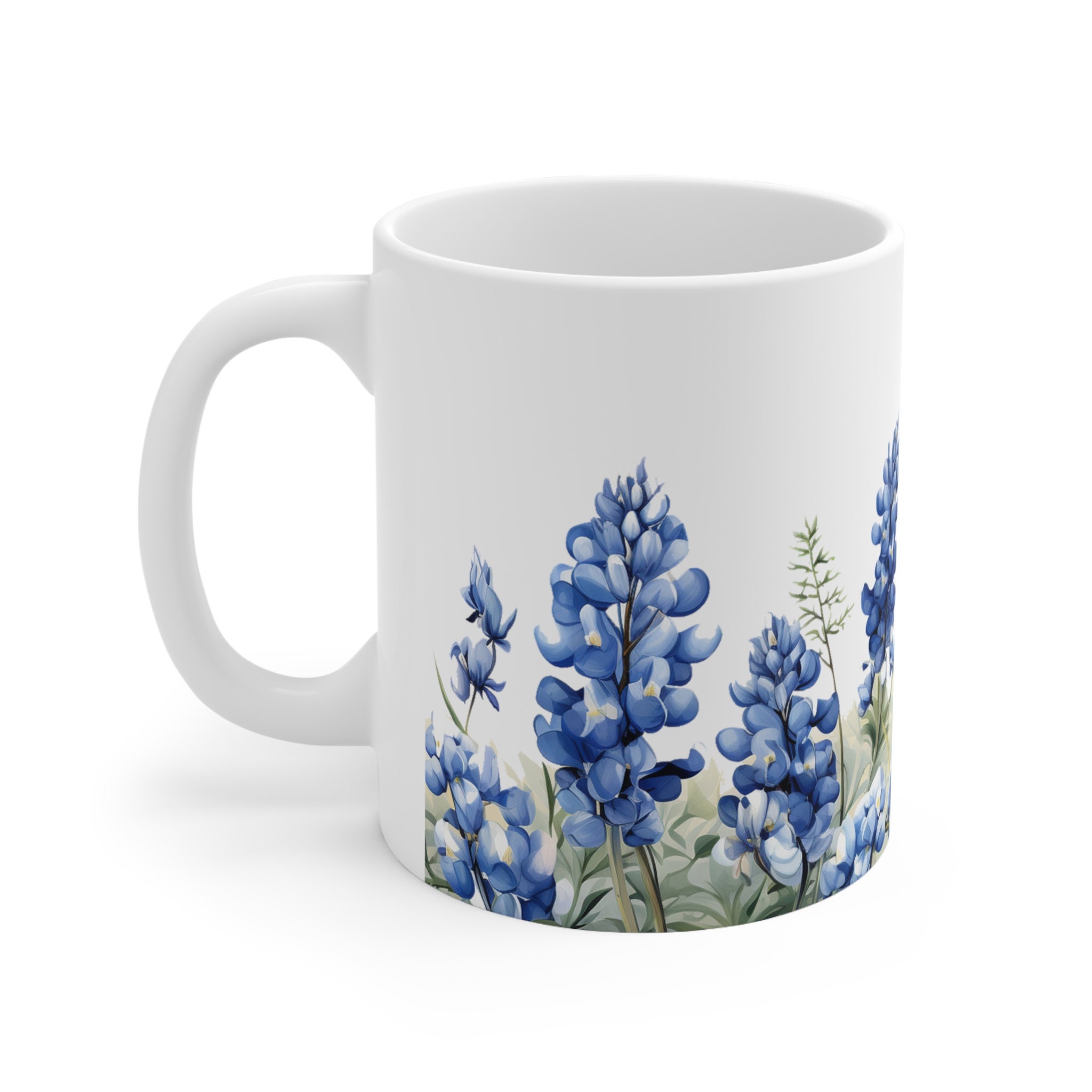 Coffee Mug Texas Bluebonnet Flower Tea Ceramic Cup, Travel Mug, Gifts ...