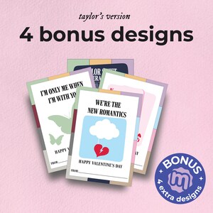 Printable Taylor Swift Valentines Day Cards for Girls Instant Download ...