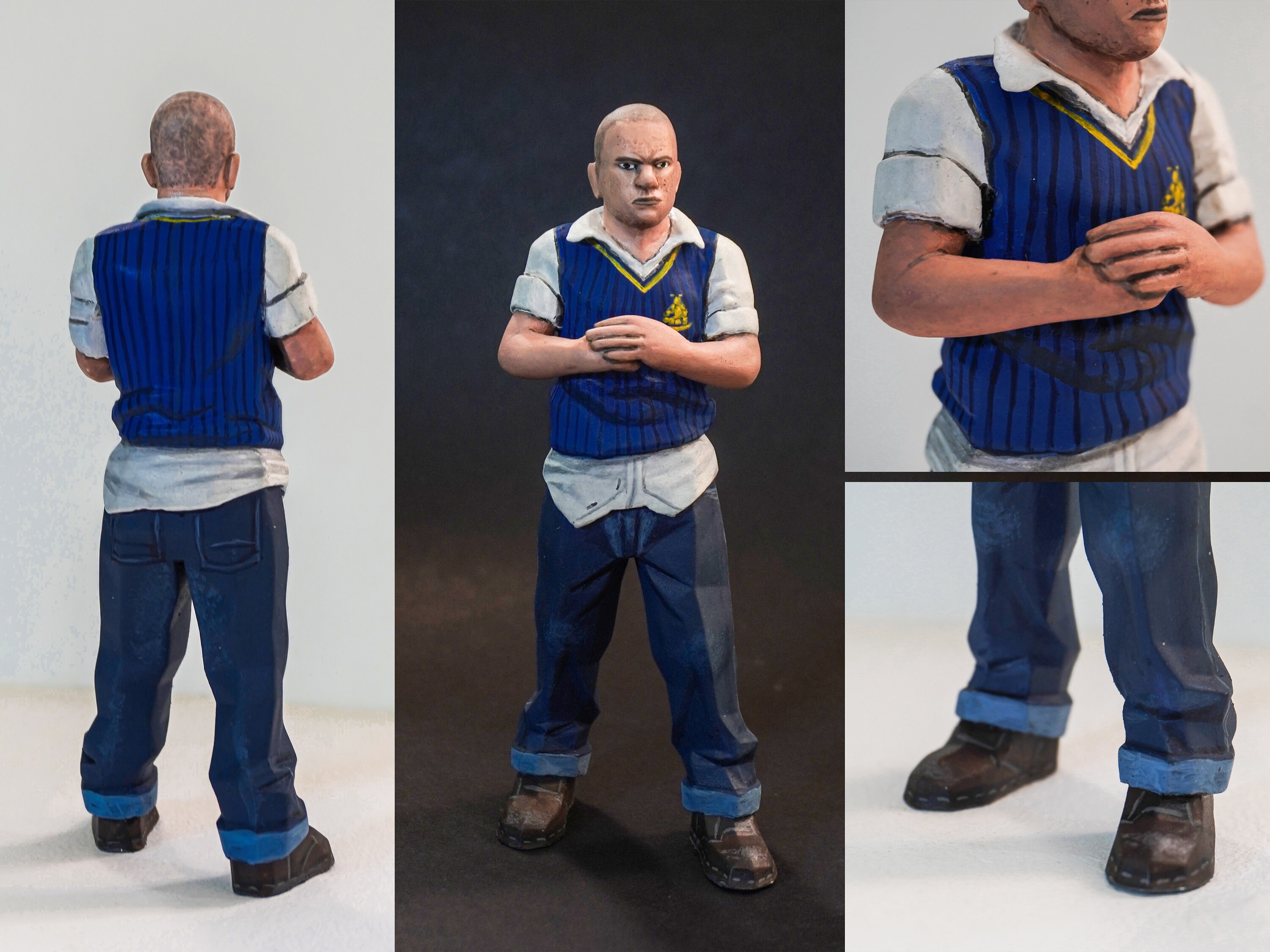 Hand Painted Gaming Figures : Vintage Gaming Characters 3d Printed 6,8 ...