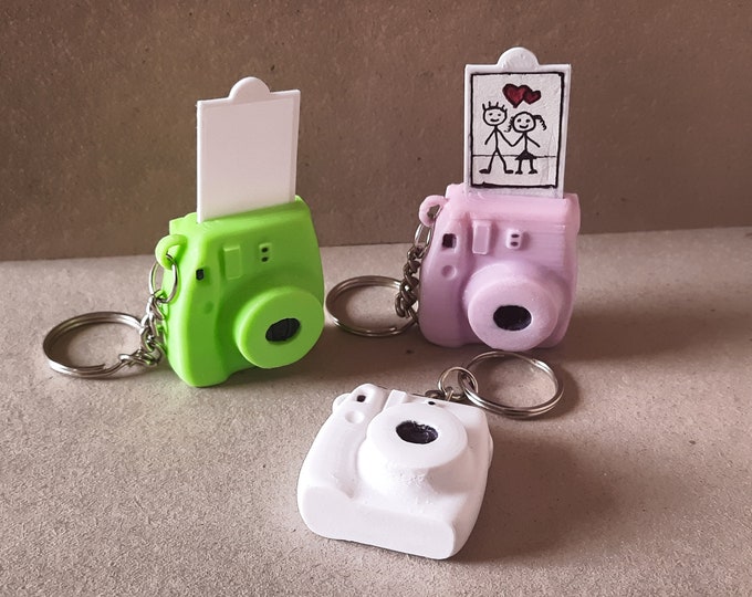 Mini Instax Camera Keychain STL File for 3d Printing | Cute Keychain ...