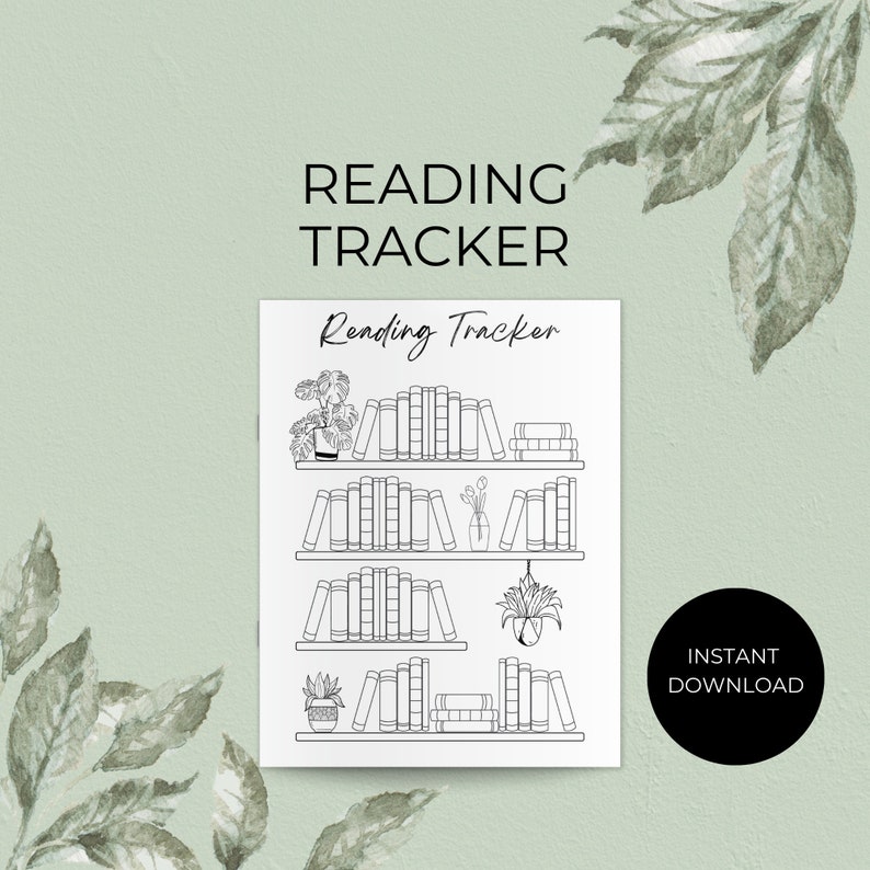 Reading Tracker | Bookshelf Printable Template | Books I've Read | Book ...
