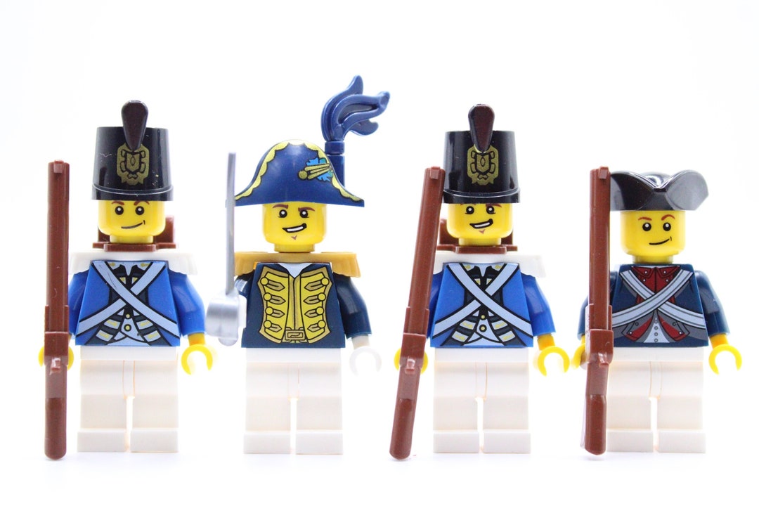 Lego Continental Army Soldiers Pack of 4 custom Minifigures - Etsy