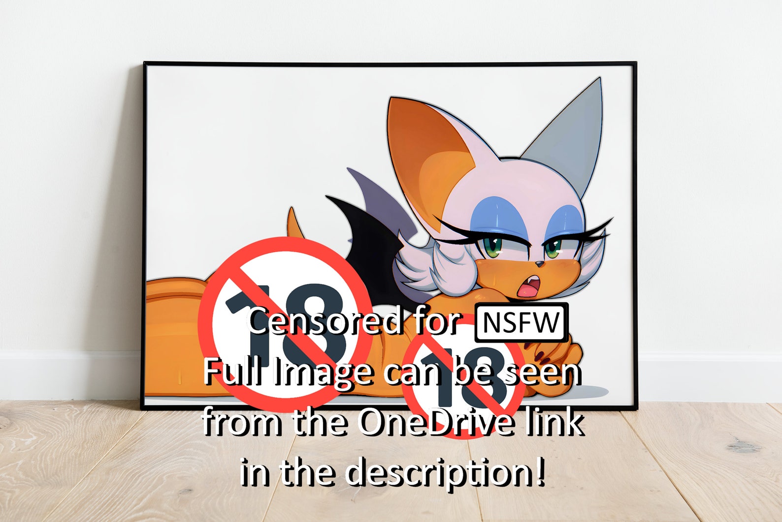 Rouge the Bat Waifu Furry Adult Mature Wall Art Premium Matte Horizontal Posters - Etsy