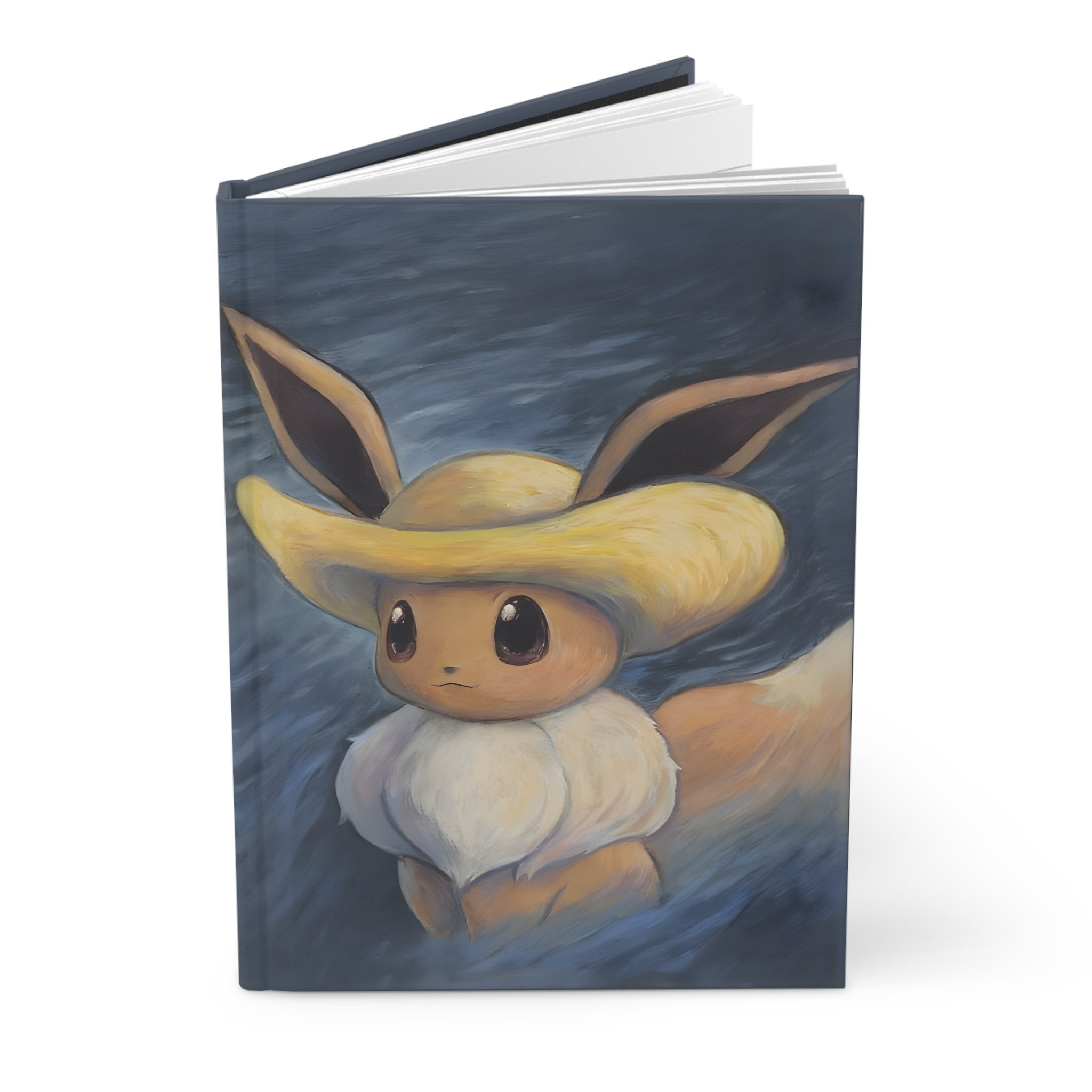 Van Gogh Eevee Portrait Inspired Pokemon Themed Hardcover Journal - Etsy