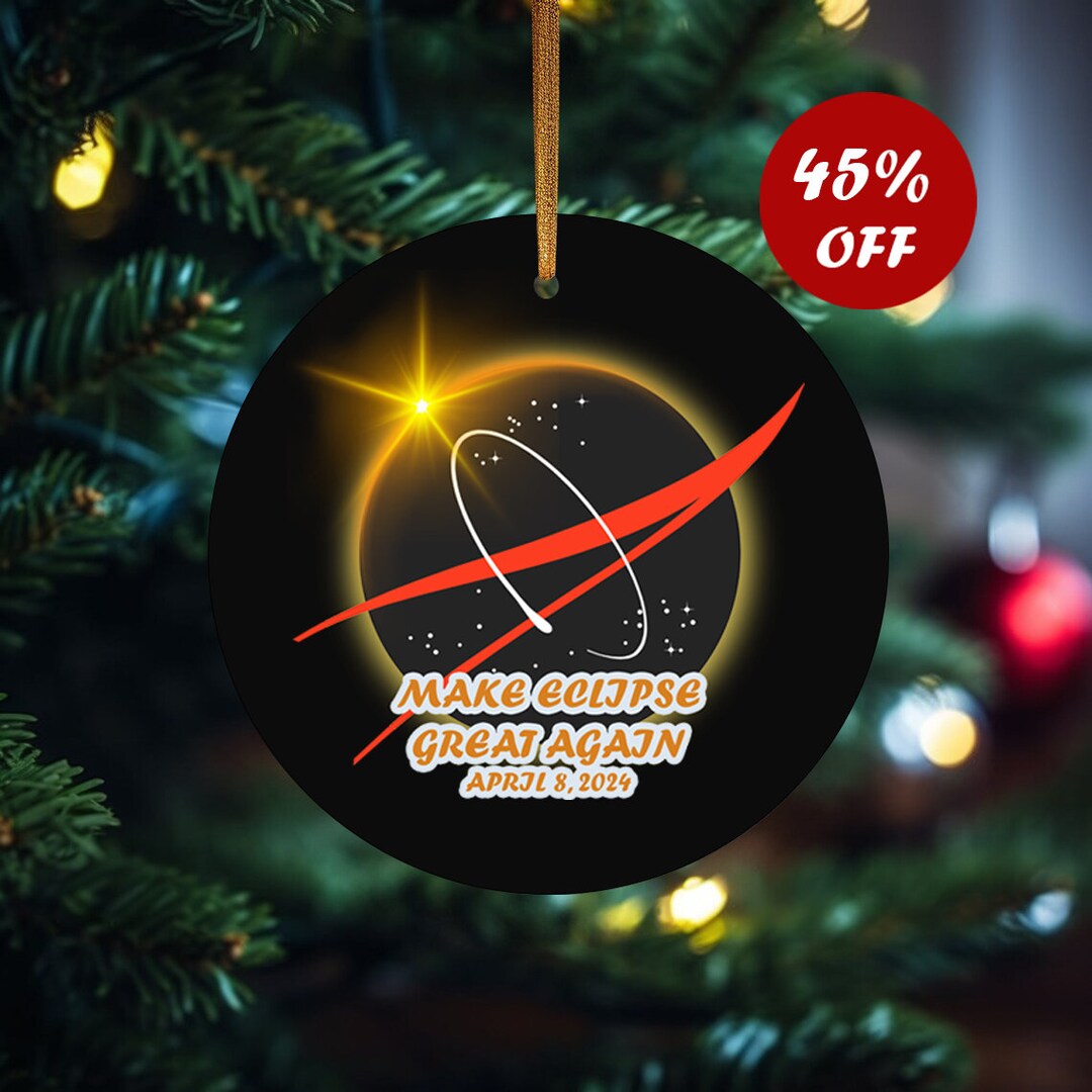 Solar Eclipse Ornament, Total Solar Eclipse 2024, Solar System, Eclipse ...