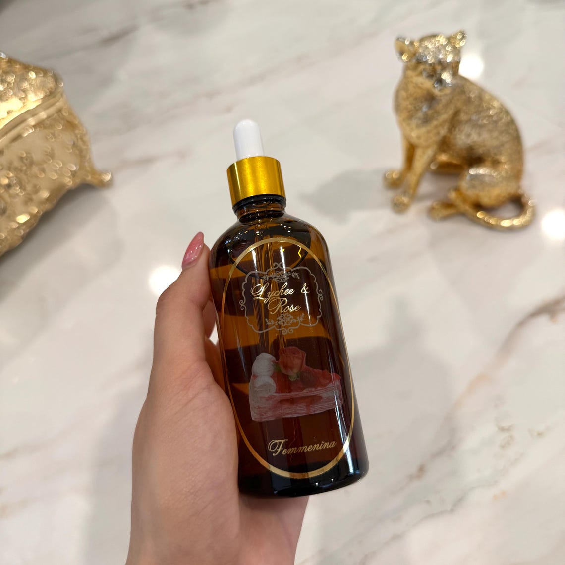 Lychee & Rose Dry Body Oil - Etsy