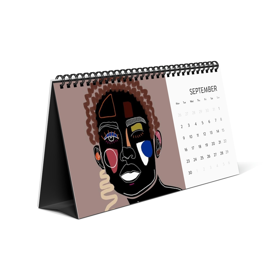 2024 Abstract Art Desk Calendar 2024 New Year Gift 2024 - Etsy