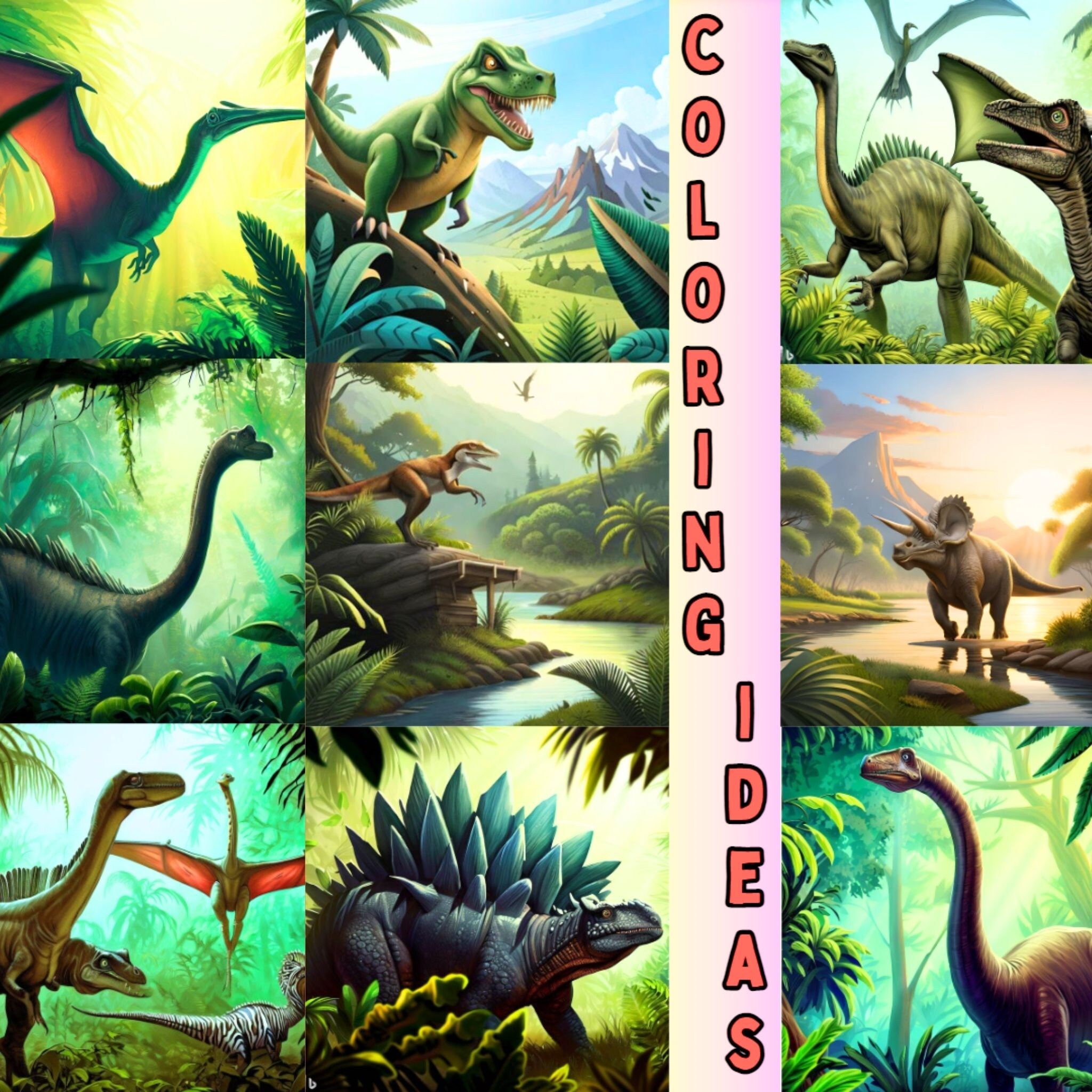 V1 Dinosaur Coloring Pages Baby Dinosaur Printable Dinosaur - Etsy