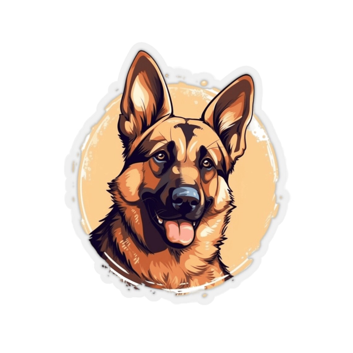 German Shepherd Dog Premium Sticker - Etsy