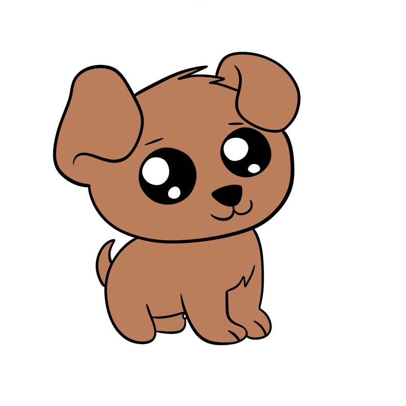 Cute Small Dog SVG, Puppy Cut File, Birthday Party Animal Silhouette ...