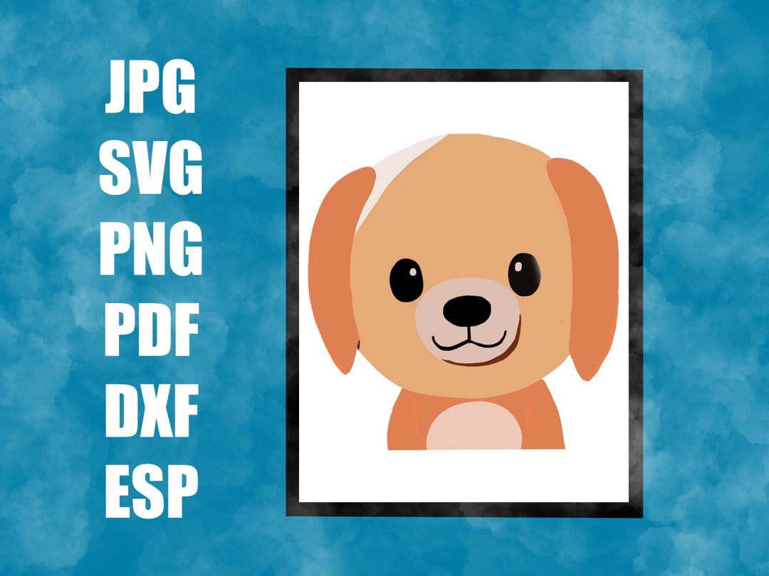 Colorful Dog, Cartoon Clipart Graphic SVG, Png, DFX Image, Dog Sticker ...