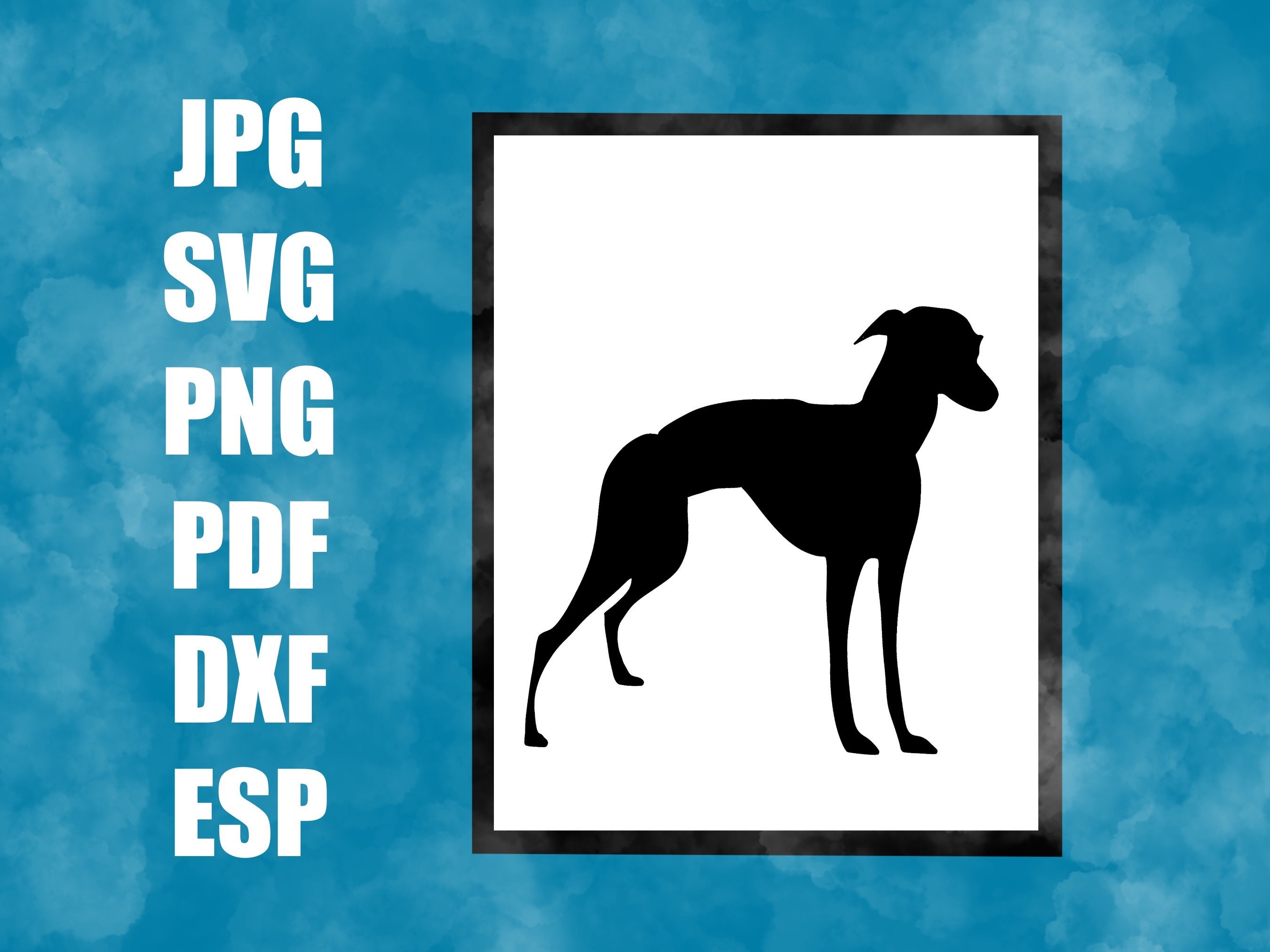 Greyhound Dog Svg Greyhound Dog Lovers Files for Cricut - Etsy