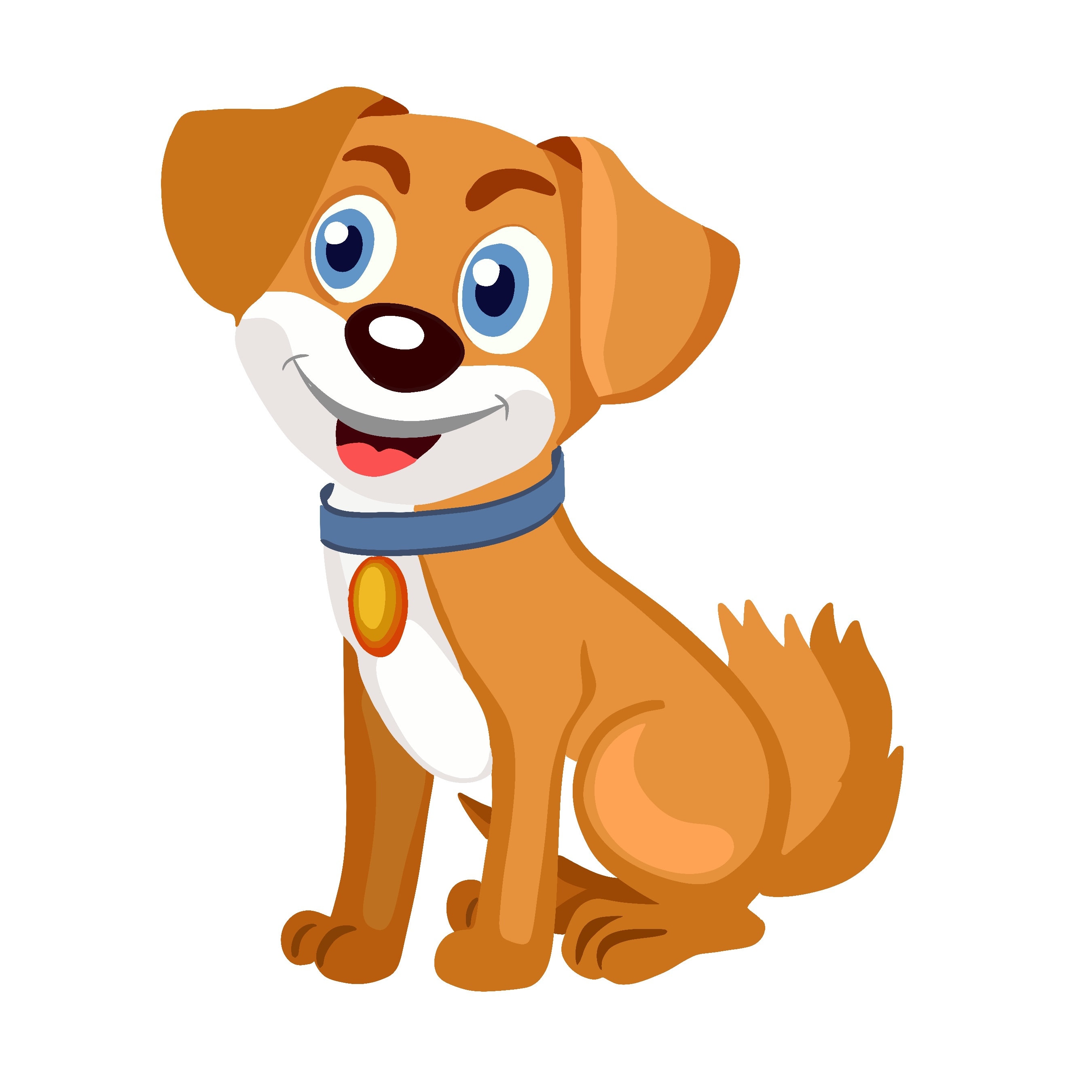 Happy Dog SVG Dog Clip Art Dog SVG Dog Art Digital - Etsy