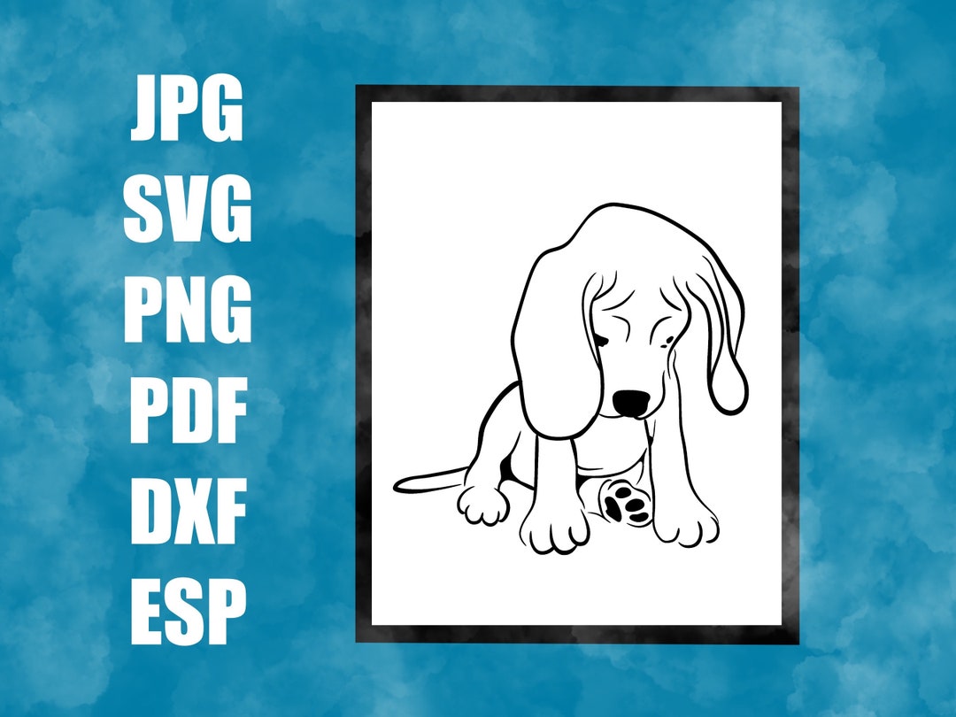 SAD DOG SVG, Cute Sad Dog Clipart, Cute Sad Dog Puppy Svg Files for ...